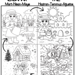 Mevsimler Boyama Etkinliği - Navruz Öğretmen | Navruz Öğretmen